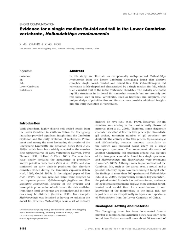 Ciclostomi Fosili | PDF | Vertebrates | Anatomical Terms Of Location