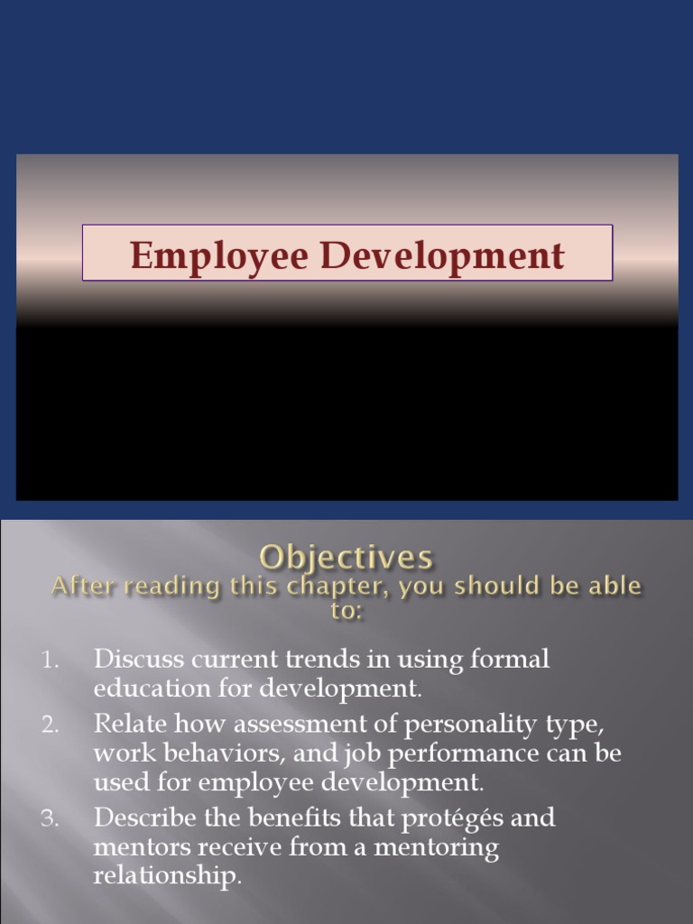 Employee Development - PPT 9 | PDF | Mentorship | Goal