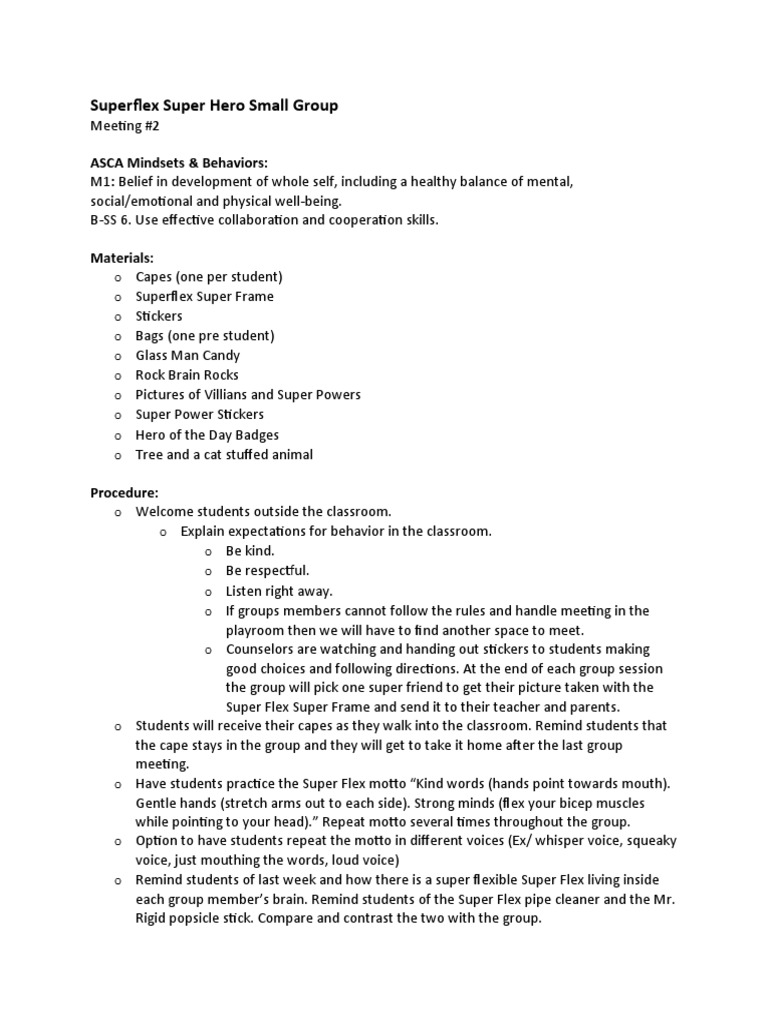 Superflex Hero Group Meeting 2 | PDF
