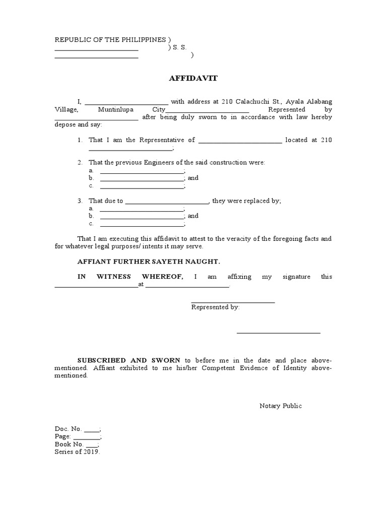 Affidavit of Change Engineer 4 | PDF