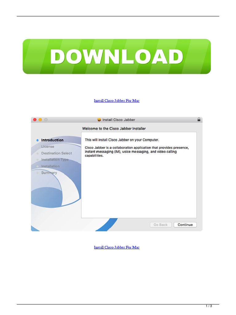 Install Cisco Jabber For Mac PDF | PDF | Mac Os | Ios