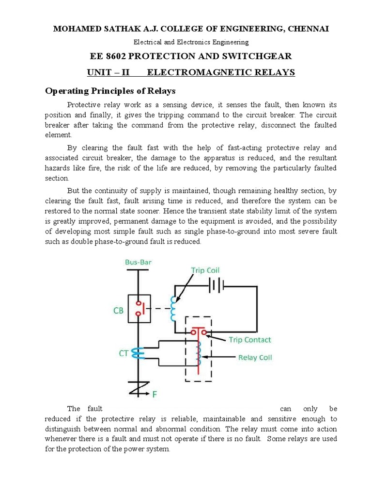 Electromagnetic Relays: Operating Principles and Applications in Power ...