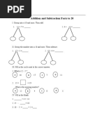 Cbse Class 1 Maths Question Paper FA 1 | PDF