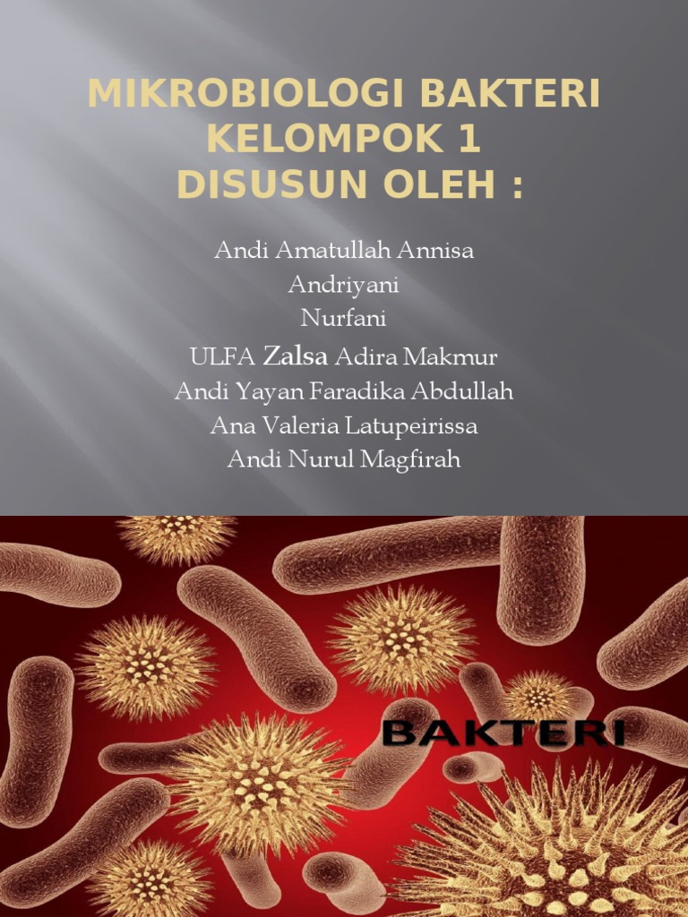Mikrobiologi Bakteri Kelompok 1 | PDF