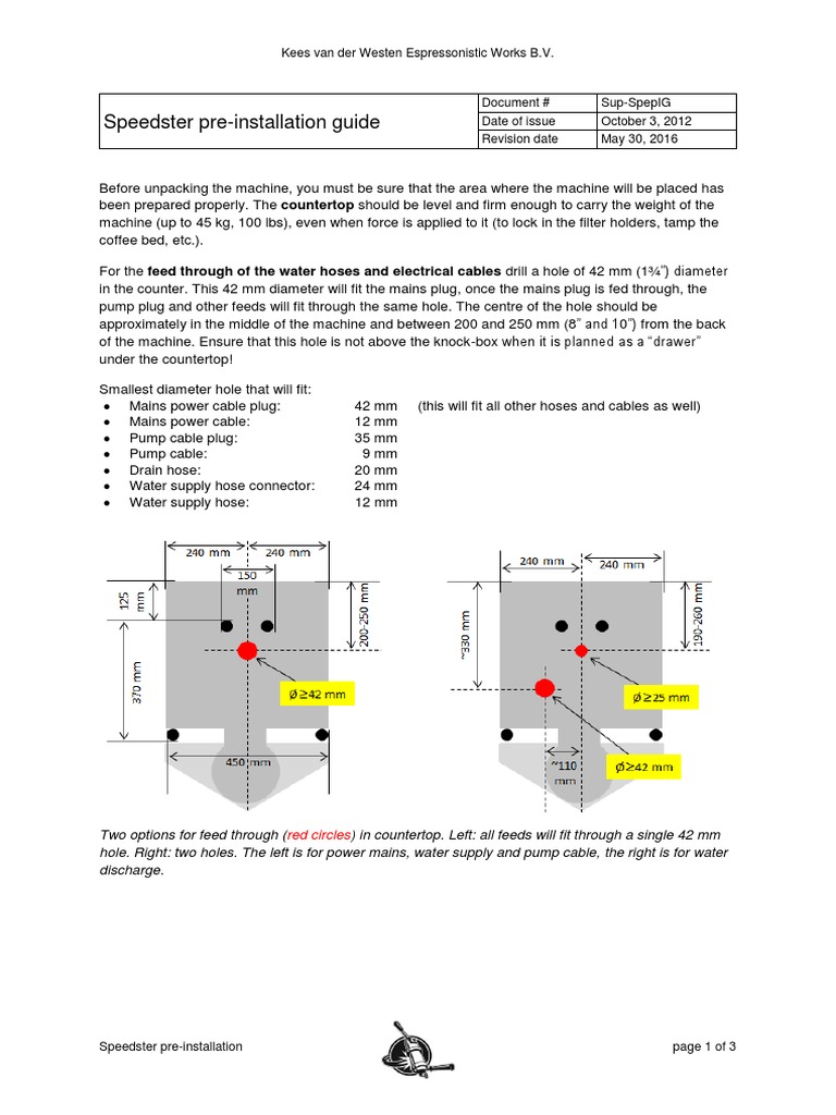 Speedster Pre Installation Guide PDF | PDF | Ac Power Plugs And Sockets ...