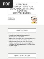 Oral Reading Fluency Flowchart For Instructional Recommendations | PDF ...