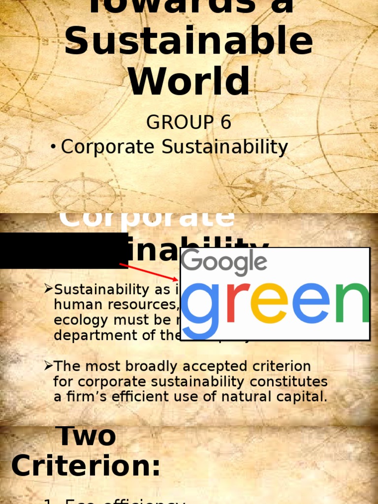 Towards A Sustainable World | PDF | Sustainability | Sustainable ...