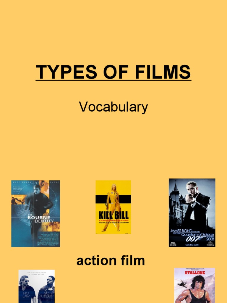 Types of Films: Vocabulary | PDF