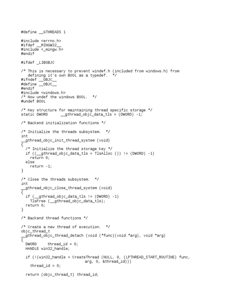 GTHR Default | PDF | Programming Paradigms | Computer Architecture