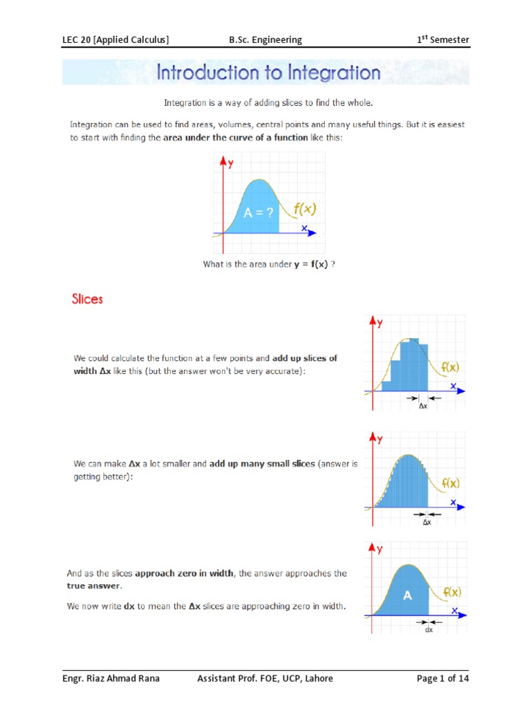 Applied Calculus Lecture for Engineering Students | PDF | Functions And Mappings | Operator Theory