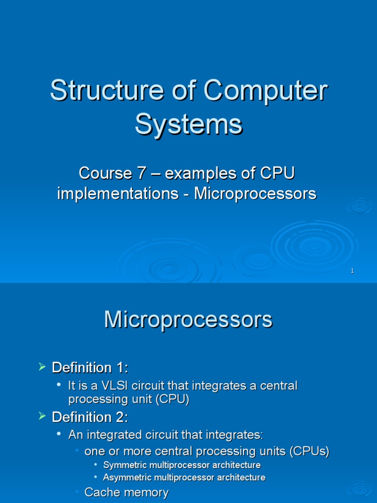 Structure of Computer Systems | PDF | Central Processing Unit | Cpu Cache