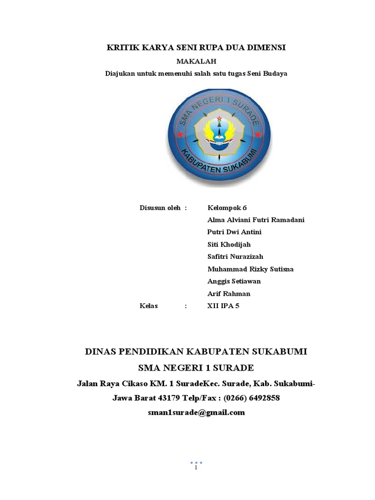 Gabungan Kritik Karya Seni Pdf