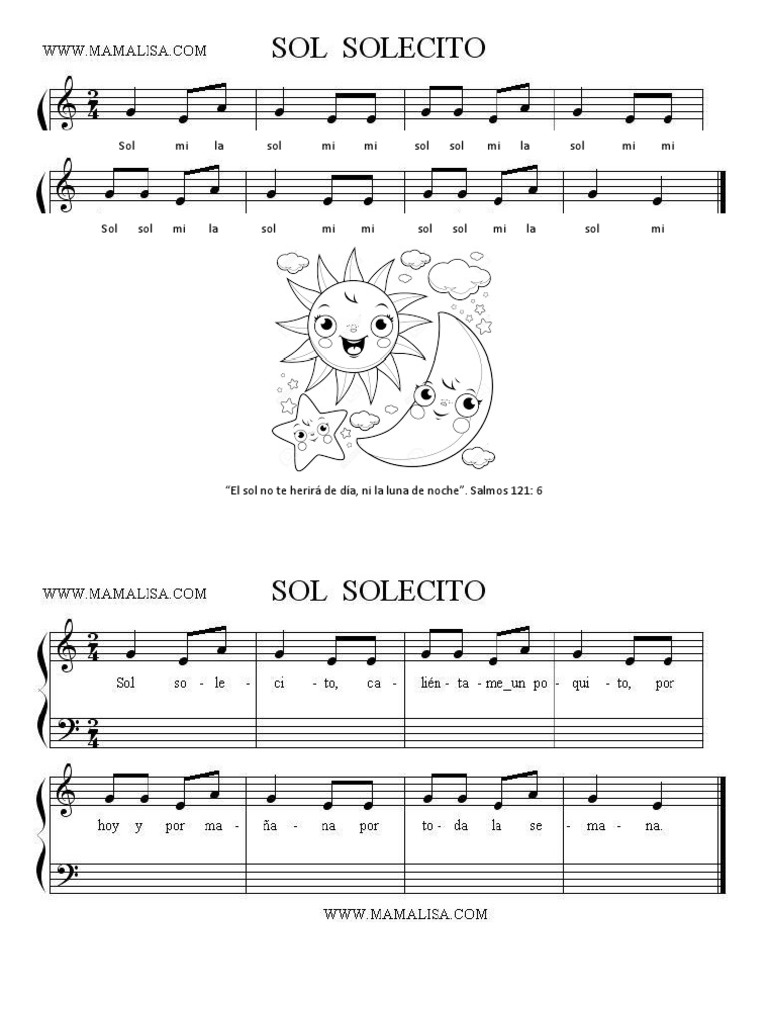 Acordes y Notas de "Sol Solecito" | PDF
