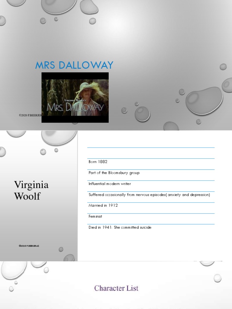 Mrs Dalloway by Virginia Woolf | PDF | Mrs Dalloway