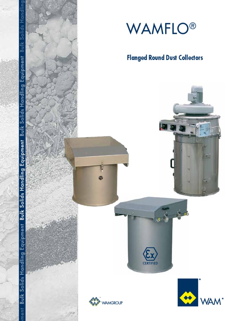 Wamflo: Flanged Round Dust Collectors | PDF | Tools | Equipment