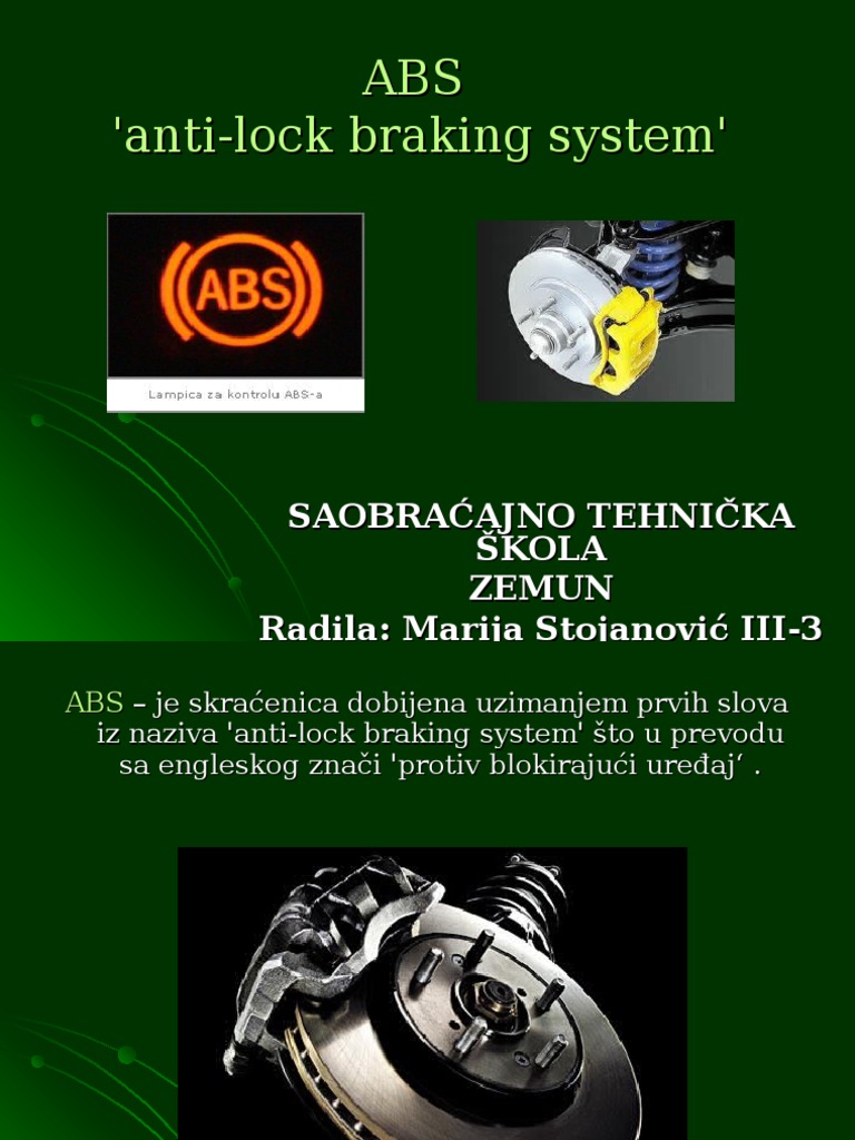 ABS 'Anti-Lock Braking System' | PDF