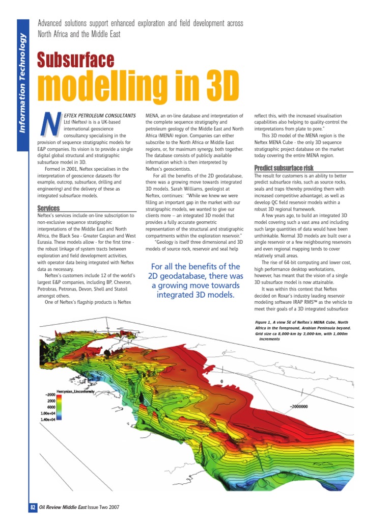 Modelling in 3D: Subsurface | Download Free PDF | Stratigraphy | Petroleum Reservoir
