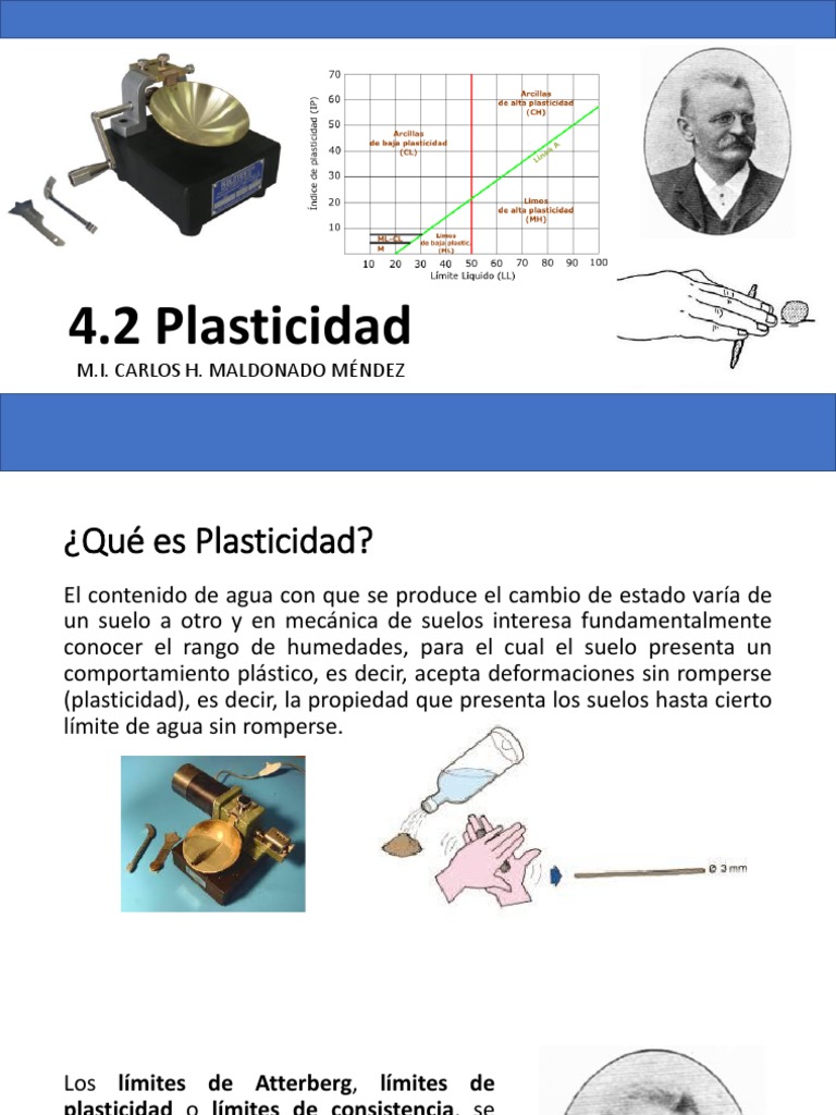 4.2 Plasticidad PDF | PDF | Mecánica de sólidos | Suelo