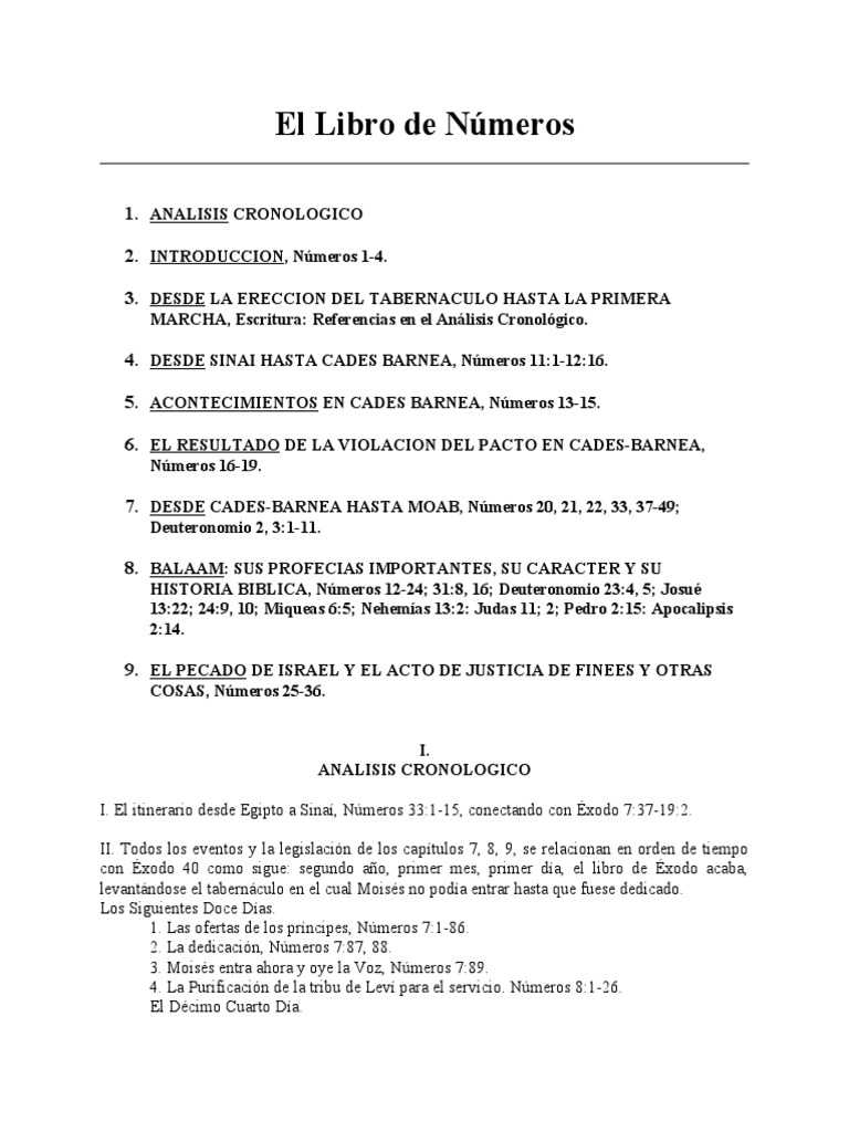 Números | PDF | Libro de números | Moisés