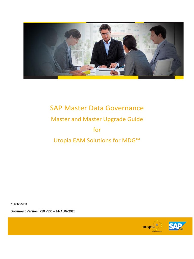 UGI EAM MDG Master and Update Master Guide 710 SP02 PDF | PDF | Data Model | Sap Se