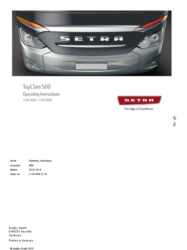 Setra Manual | PDF | Bus | Web Application
