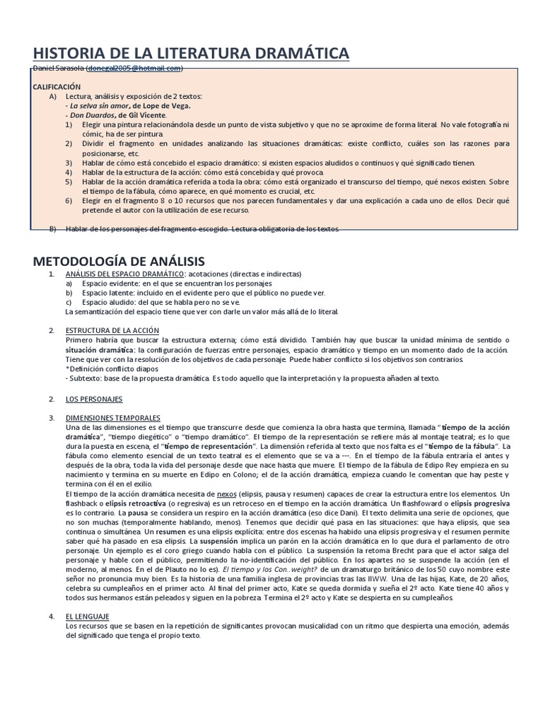 Historia de La Literatura Dramática | PDF | Antigua Grecia | Tragedia ...