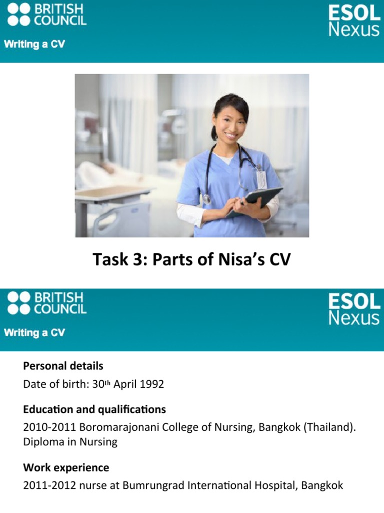 CV Writing Presentation | PDF