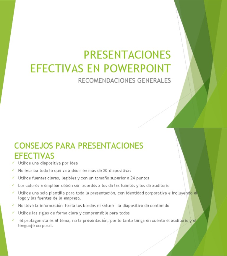 Presentaciones Efectivas en Powerpoint | PDF