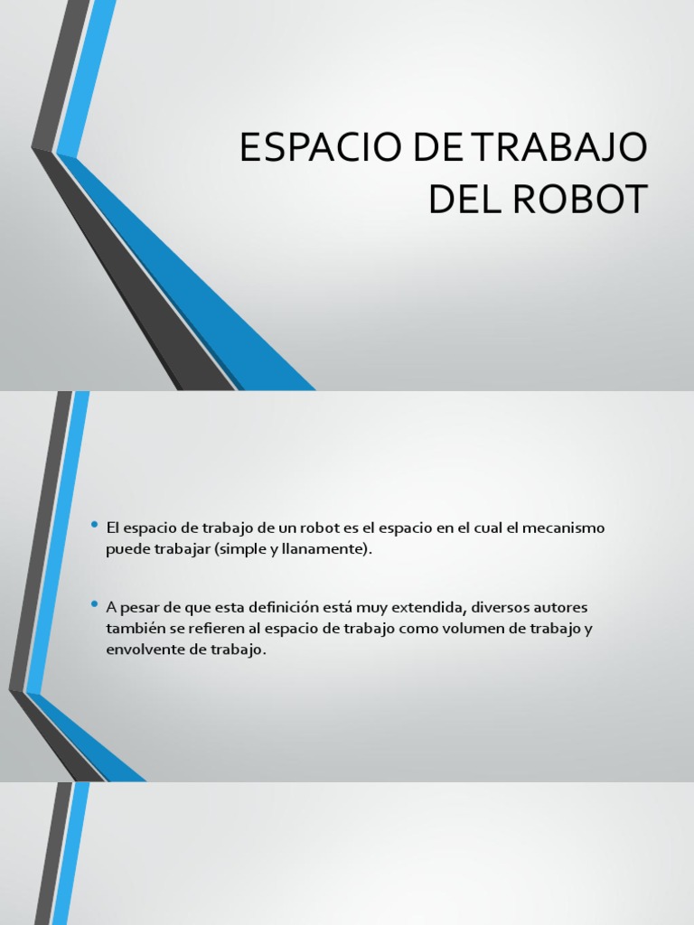 Espacio de Trabajo Del Robot | PDF