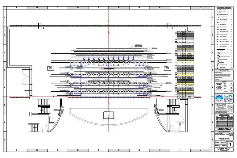 1 - Light Plot - Overhead - Hairspray - B03 | PDF