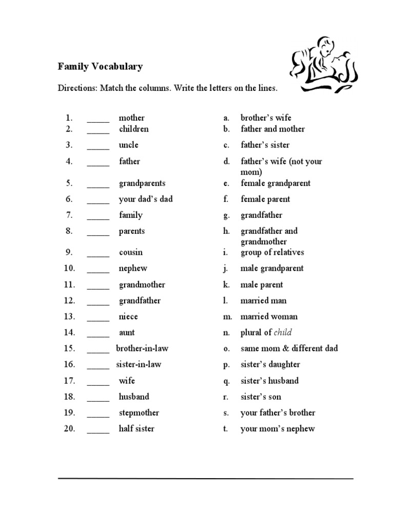 Family Vocabulary | PDF