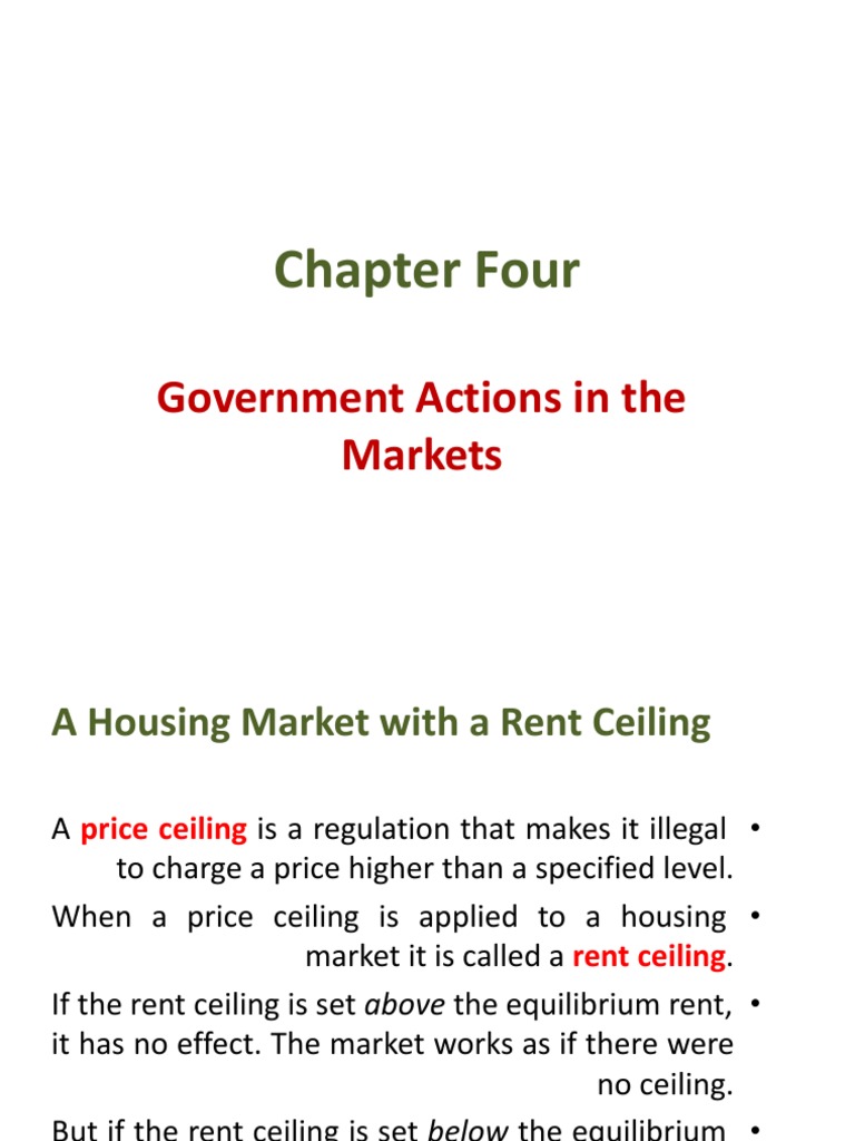 Chapter Four: Government Actions in The Markets | PDF | Economic ...