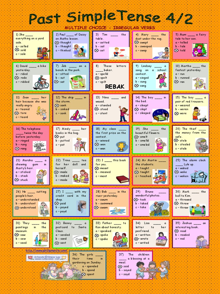Past-Simple-Tense-42-Irregular-Verbs-Part-2-27 Abril 2020 PDF | PDF