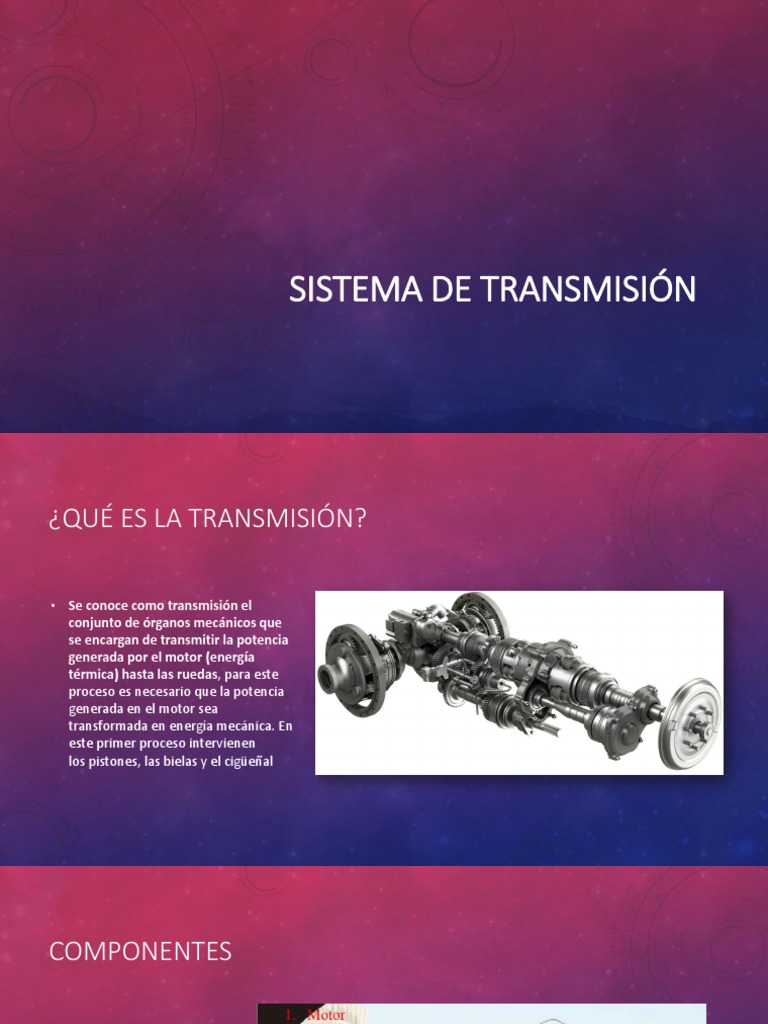Sistema de Transmision PDF | PDF | Transmisión (Mecánica) | Máquinas