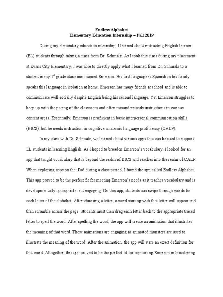 Endless Alphabet | PDF | Vocabulary | Classroom