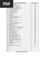 Lista de Precios Arizolin | PDF | Jabón | Higiene