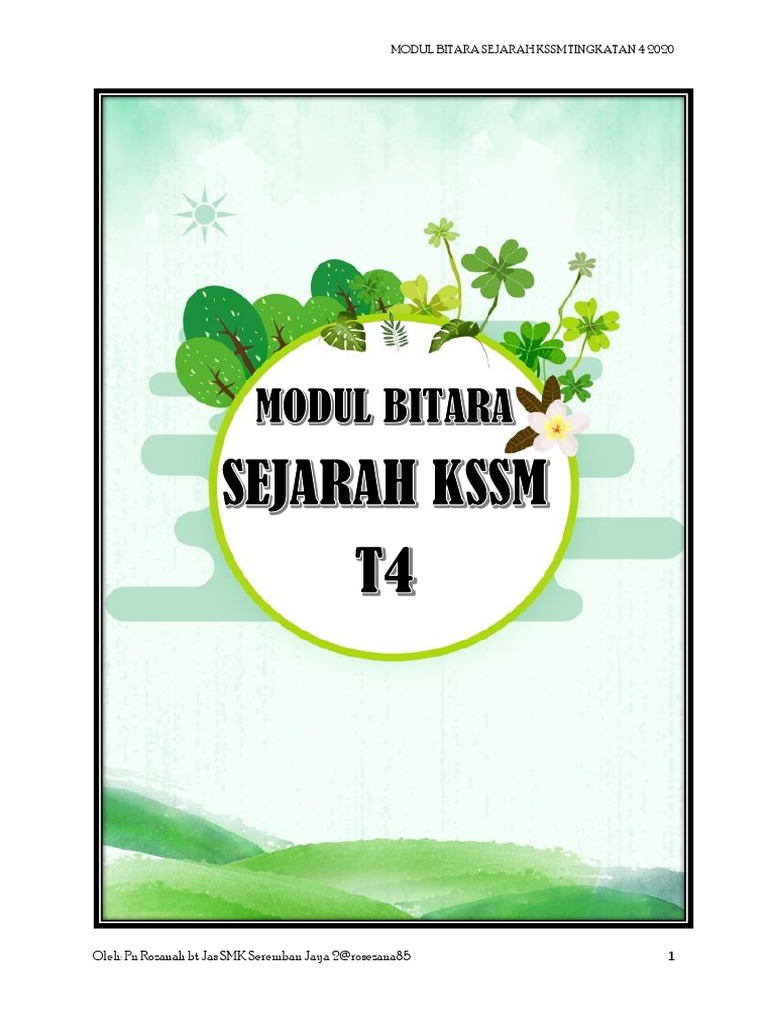MODUL BITARA KSSM SEJ T4zna85 | PDF