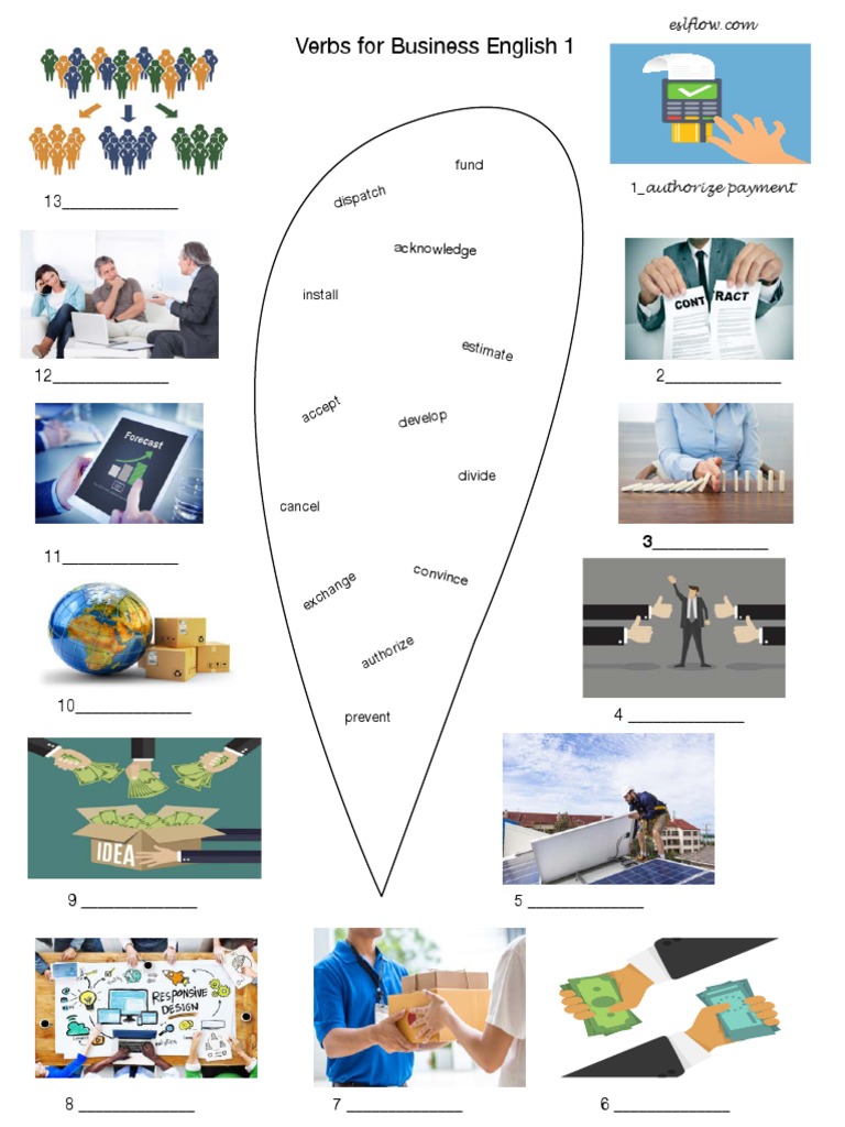 Verbs For Business English 1: 1 - Fund | PDF