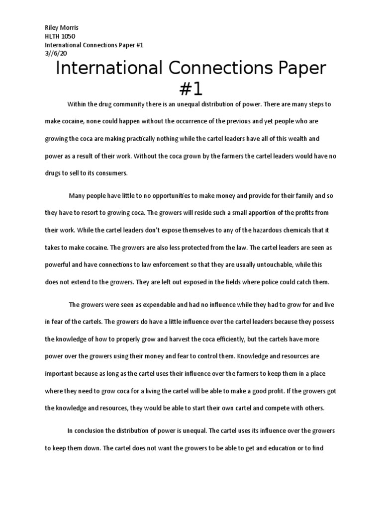Power Imbalance in Cocaine Trade | PDF | Coca | Economies