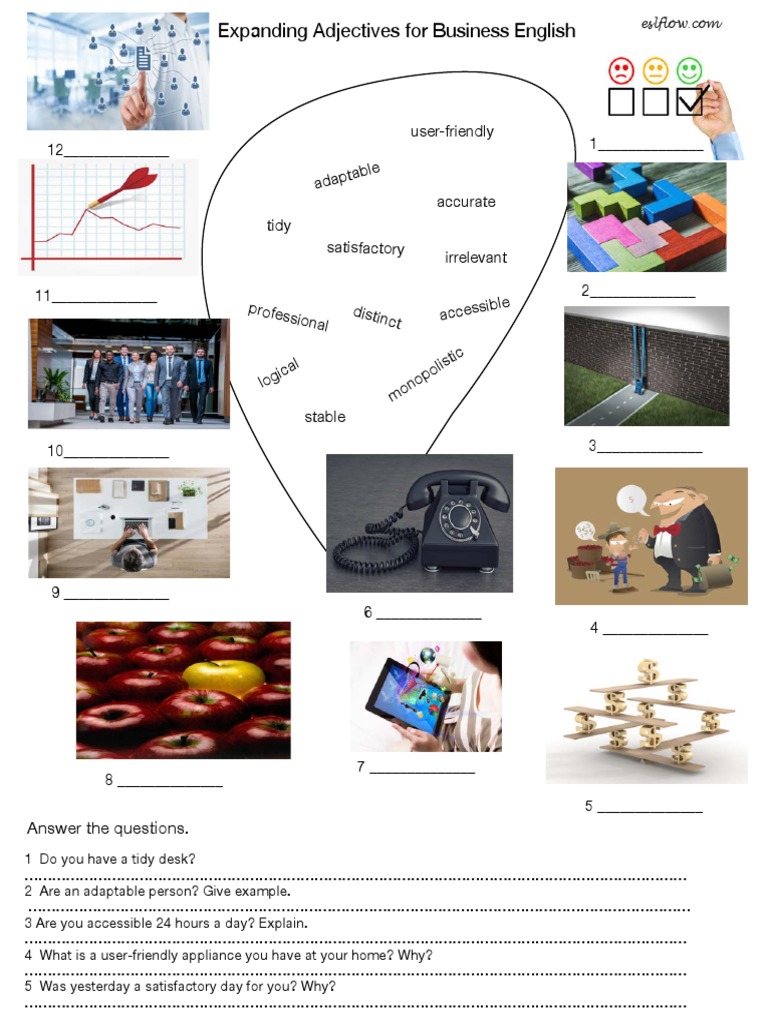 Enhancing Business English Adjectives | PDF