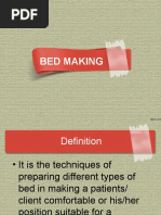 Prepare Bed For Occupancy | PDF | Bedding | Bed