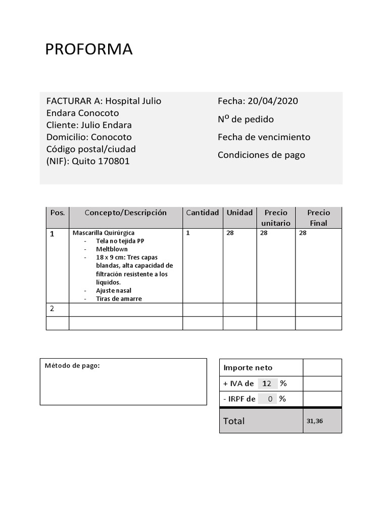 Proforma PDF | PDF