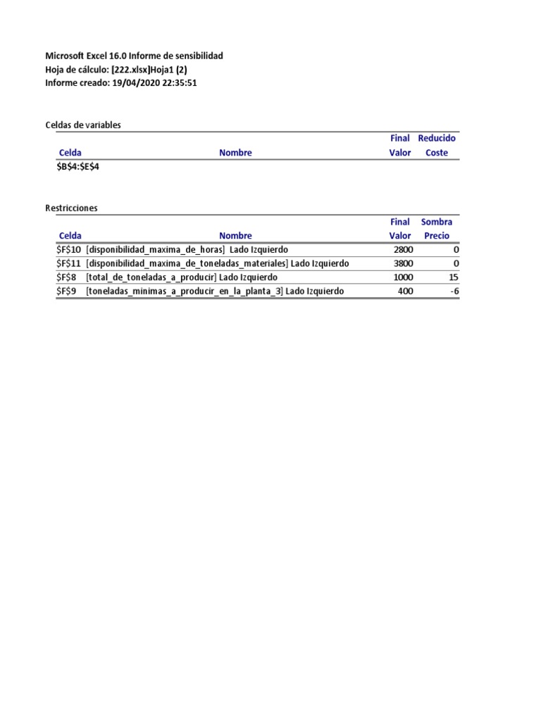 Ejercicio 2 | PDF | Hoja de cálculo | Microsoft Excel