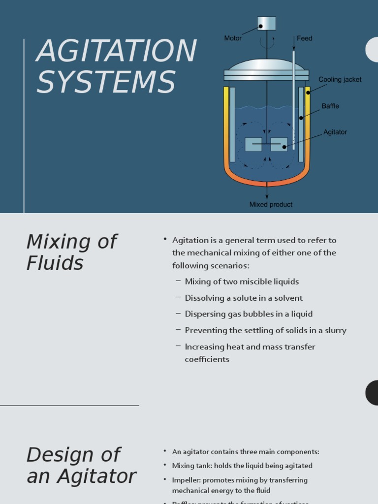Design of Agitation Systems | PDF | Physics | Civil Engineering