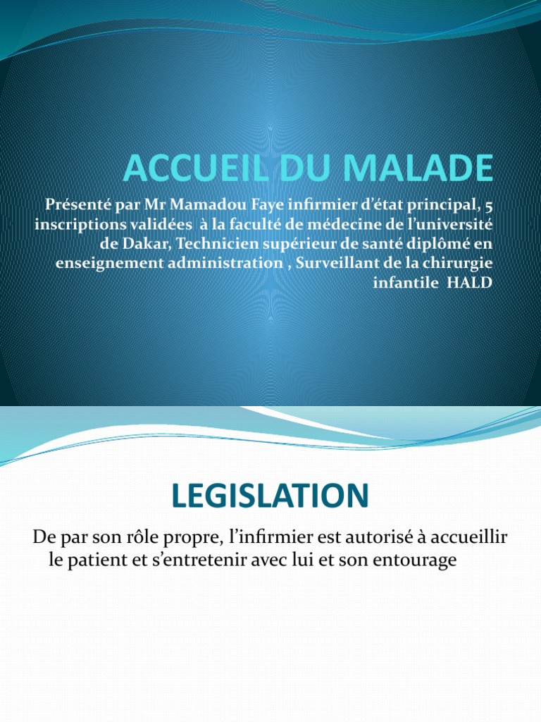 Accueil Du Malade | PDF | Allaitement | Médecine