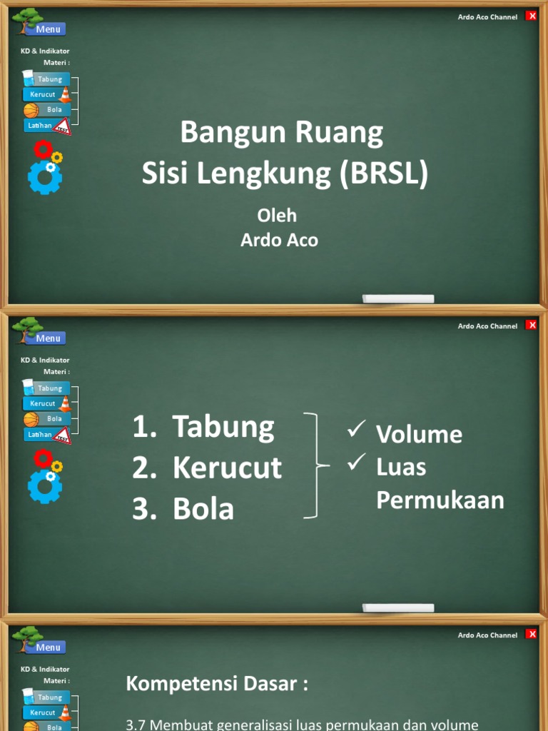 Bangun Ruang Sisi Lengkung (BRSL) | PDF