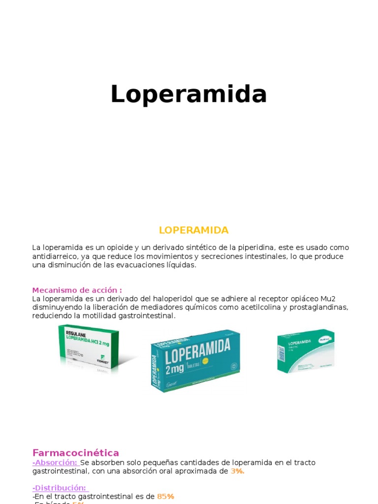 Loperamida | PDF | Diarrea | Farmacología
