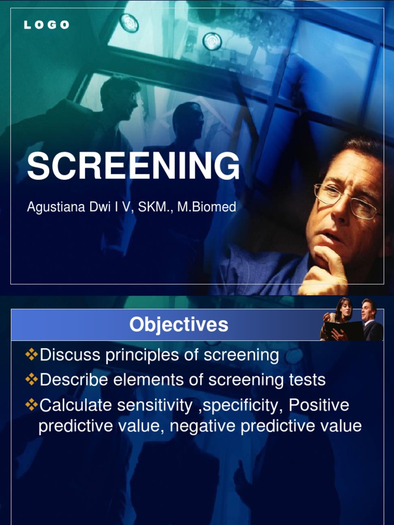 PRINCIPLES OF SCREENING | PDF | Screening (Medicine) | Sensitivity And ...