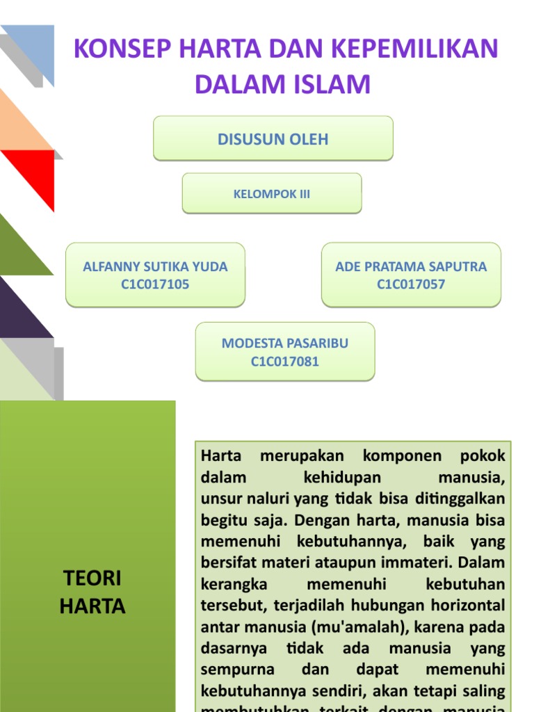 Konsep Harta Dan Kepemilikan Dalam Islam | PDF | Filsafat | Hukum
