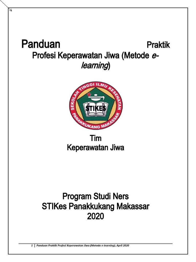BUKU PANDUAN PRAKTEK PROFESI KEP. JIWA Versi Online (April 2020) New | PDF